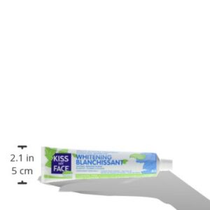 Kiss My Face Gel Teeth Whitening Fluoride Free Toothpaste (Pack of 3), Tea Tree, 13.5 Ounce (2434503EAF)