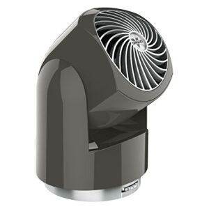 vornado flippi v10 compact oscillating air circulator fan, graphite gray