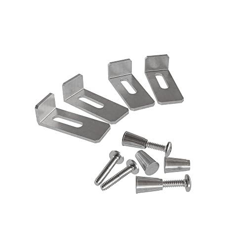 Dowell 6011 10 PREMIUM Sink Clips-4 Pack Kit, Bathroom Undermount Sink Clips, Sink Brackets, Basin Clips, Epoxy Sink Clips, Heavy Duty Sink Clips