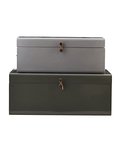 House Doctor Cj0700 Storage Metal, Grey/Army