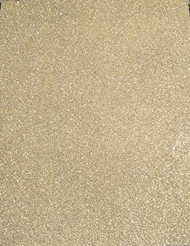 MirriSparkle Gold Touch Glitter Cardstock Paper from Cardstock Warehouse 8.5 x 11 inch- 16 PT/280gsm - 10 Sheets