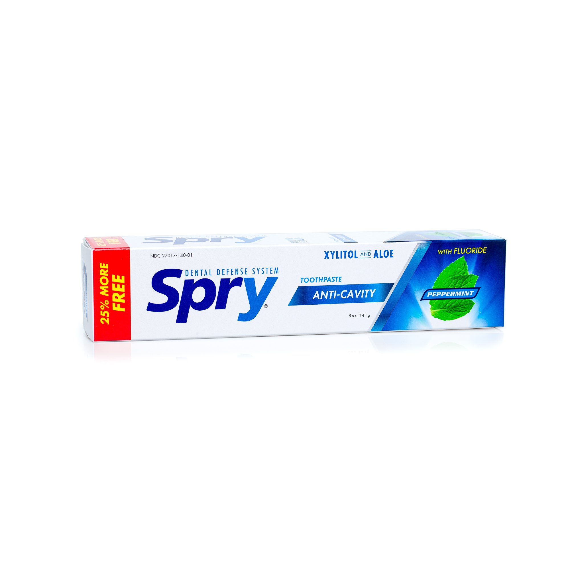 Spry Toothpaste Peppermint with Fluoride, 5 Oz