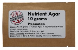 nutrient agar 10 grams (dehydrated)