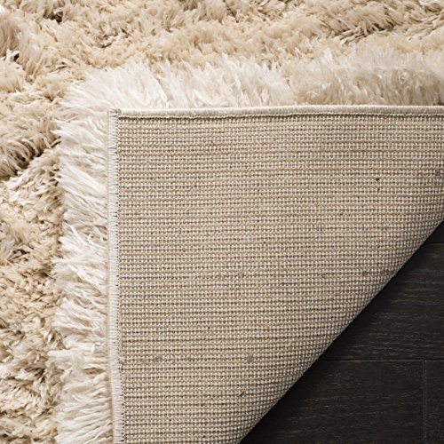 SAFAVIEH Polar Shag Collection Area Rug - 9' x 12', Light Beige, Solid Glam Design, Non-Shedding & Easy Care, 3-inch Thick Ideal for High Traffic Areas in Living Room, Bedroom (PSG800A)