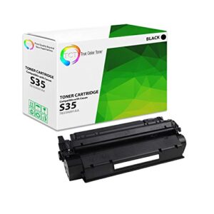 tct premium compatible toner cartridge replacement for canon s35 7833a001aa black works with canon imageclass d300 d320 d340 d360, pc-d320 d340 printers (3,500 pages)