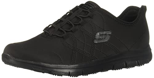 Skechers Women's Ghenter Srelt Work Shoe, Black, 10 M US