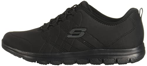 Skechers Women's Ghenter Srelt Work Shoe, Black, 10 M US