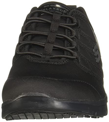 Skechers Women's Ghenter Srelt Work Shoe, Black, 10 M US