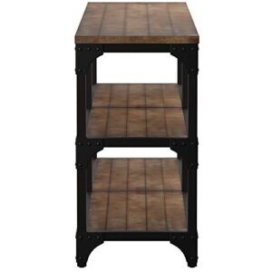 ACME Gorden Console Table - 72680 - Weathered Oak & Antique Silver