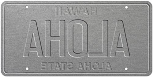 Pacifica Island Art 6in x 12in Vintage Hawaiian Embossed License Plate - Aloha