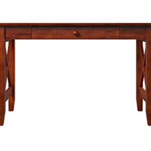 AFI Lexi Desk with Drawer and Charging Station, Walnut