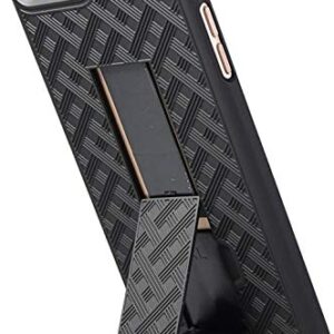 Aduro Holster Case for iPhone 8 Plus/iPhone 7 Plus (5.5") Combo Shell & Holster Slim Shell Case with Built-in Kickstand + Swivel Belt Clip Holster for Apple iPhone 8 Plus and iPhone 7 Plus ONLY