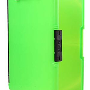 Dexas 3517-807 Slimcase 2 Storage Clipboard with Side Opening, Neon Green