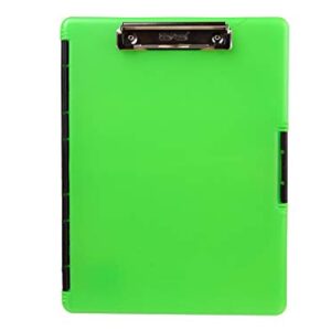 Dexas 3517-807 Slimcase 2 Storage Clipboard with Side Opening, Neon Green