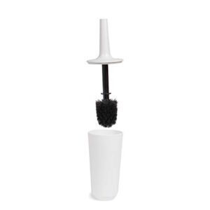 Umbra Corsa Toilet Brush with Holder, White