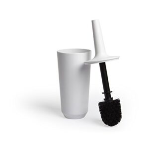 Umbra Corsa Toilet Brush with Holder, White