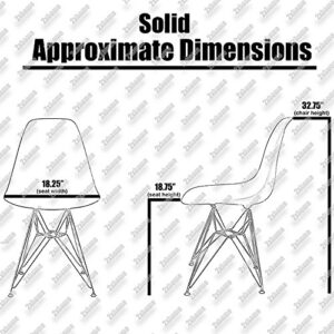 2xHome CH-RayWire(Grey) Dining Chair