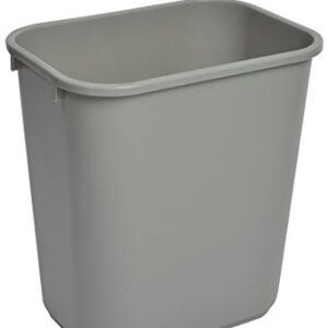 Janico 1037GY 10 Gallon Waste Basket,Grey