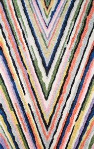 novogratz bungalow collection notch area rug, 9'0" x 12'0", multicolor