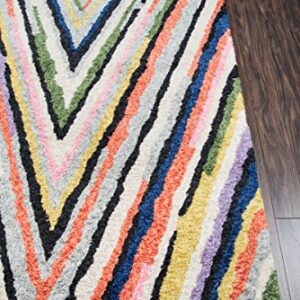 Novogratz Bungalow Collection Notch Area Rug, 9'0" x 12'0", Multicolor