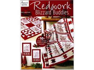 annies redwork blizzard buddies bk