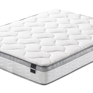 Oliver Smith - Organic Cotton - 10 Inch - Perfect Sleep - Comfort Plush Euro Pillow Top - Cool Memory Foam & Pocket Spring Mattress - Green Foam Certified - (furMattress_Chiland_10_Twin)