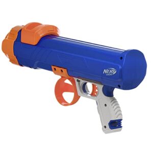 Nerf Dog Tennis Ball Blaster Dog Toy Blue/Orange, 16 Inch Compact Blaster with 1 Ball