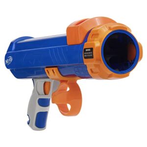 Nerf Dog Tennis Ball Blaster Dog Toy Blue/Orange, 16 Inch Compact Blaster with 1 Ball