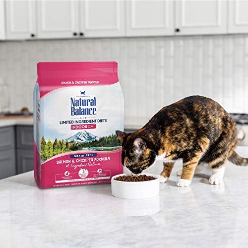 Natural Balance Limited Ingredient Diet Salmon & Chickpea Indoor Adult Cat Grain-Free Dry Cat Food 10-lb. Bag