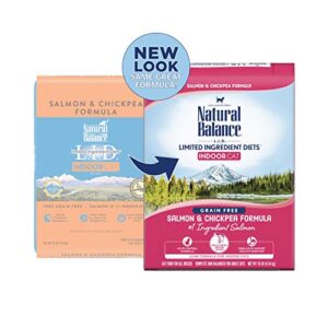 Natural Balance Limited Ingredient Diet Salmon & Chickpea Indoor Adult Cat Grain-Free Dry Cat Food 10-lb. Bag