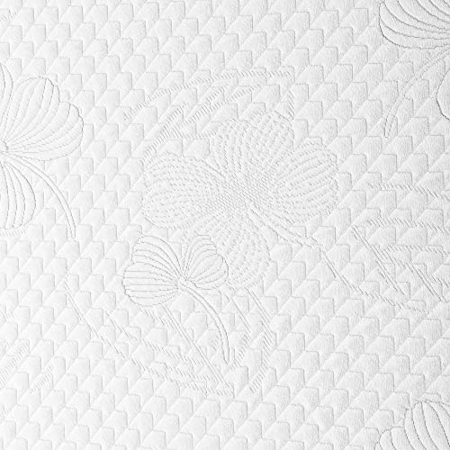 Olee Sleep 6 Inch Memory Foam Mattress, Twin XL, White