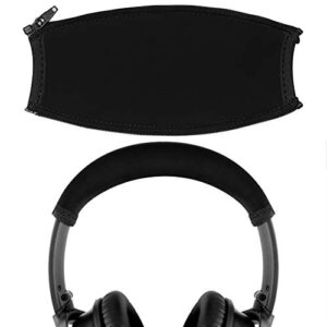 geekria headband cover compatible with bose qc45 quietcomfort 35 ii, qc35, quietcomfort 25, qc25 headphones/headband protector/headband cover cushion pad repair part, easy diy installation