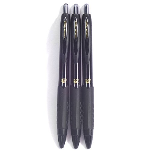 Uni-ball Signo 307 Gel Ink Pen Black (UMN30705.24), 0.5 mm, 3 pens per Pack (Japan Import) [Komainu-Dou Original Package]　　