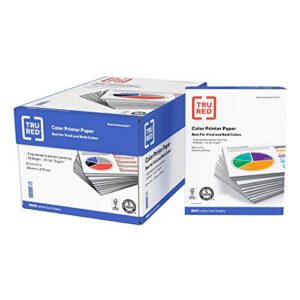 tru red 513096 8.5-inch x 11-inch multipurpose paper 20 lbs 96 brightness 5000 sheets/ct