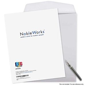 NobleWorks - Jumbo Congratulations Greeting Card (8.5 x 11 Inch) - Group Congrats Notecard from All of Us, Groups - Big Congrats From Us J3893CGG