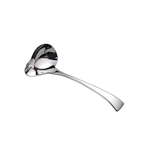 IMEEA Small Sauce Ladle with Pouring Spout 18/10 Stainless Steel Sauce Drizzle Spoon, 7inch