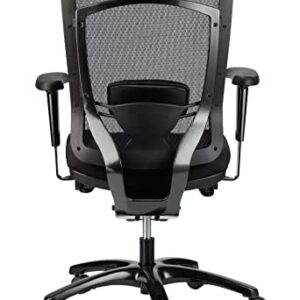 Eurotech Seating Monterey Fabric Seat & Mesh Back Chair, Black