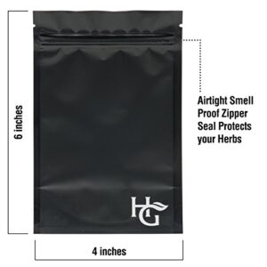 Herb Guard Premium Smell Proof Bags (4 * 6 inches) Pack of 25