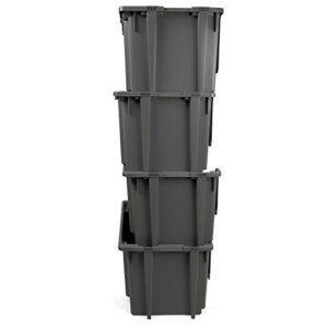 Tayg 268069 Stackable and Nestable Container mod. 5040, Grey