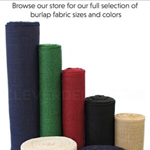 CleverDelights 6" Premium Burlap Roll - 100 Yards - No-Fray Finished Edges - Natural Jute Burlap Fabric