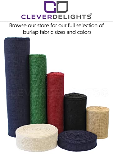 CleverDelights 6" Premium Burlap Roll - 100 Yards - No-Fray Finished Edges - Natural Jute Burlap Fabric