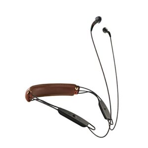 klipsch x12 bluetooth neckband headphones (brown leather)