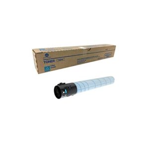 konica minolta tn514c a9e8430 bizhub c458 c558 c658 toner cartridge (cyan) in retail packaging