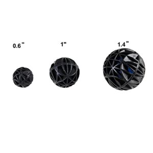 AQUANEAT Aquarium 0.6" /1"/1.4" Bio Balls 100pcs for Fish Tank Pond Canister Filter Media (1")