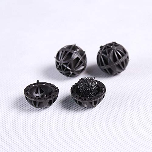 AQUANEAT Aquarium 0.6" /1"/1.4" Bio Balls 100pcs for Fish Tank Pond Canister Filter Media (1")