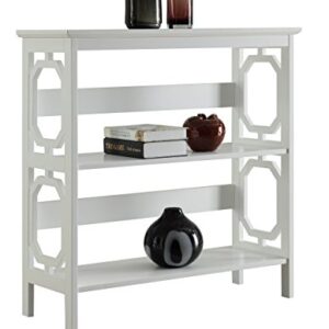 Convenience Concepts Omega 3 Tier Bookcase, White