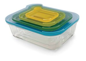 joseph joseph nest glass storage dishes - multi-colour, set of 4