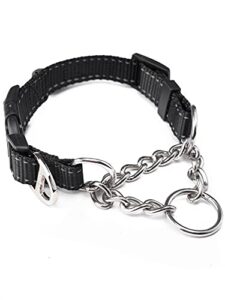 martingale collar, training dog collar, limited cinch chain pet gear for no pull dog walking