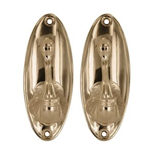 OULII Metal Wall Hook Curtain Drapery Holdbacks Coat Hat Hook Set of 2 (Golden Swan)