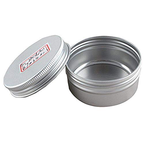 CTKcom 6-Packs 3 oz Screw Top Metal Tins Aluminum Tin Cans Gram Jar,90ml Empty Slip Slide Round Containers For Lip Balm,Salve,Crafts,Cosmetic,Candles,Storage Kit(90g)